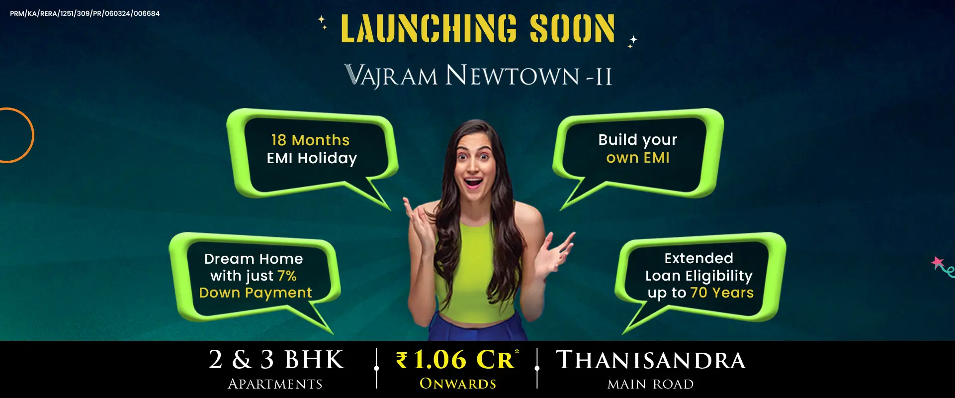 Vajram Newtown - II | Thanisandra Main Road | Millennial Homes – II