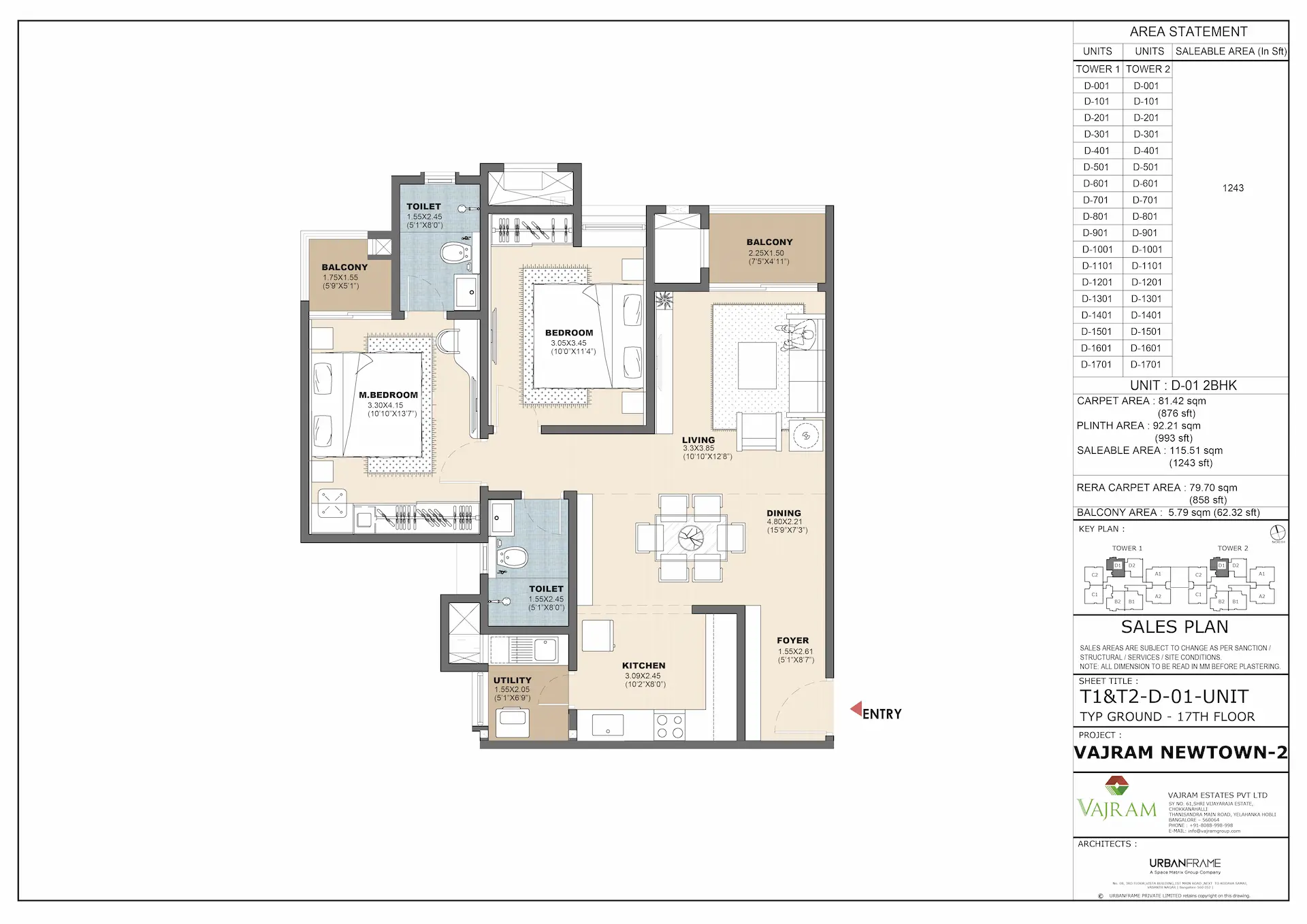 Vajram Newtown - II | Thanisandra Main Road | Millennial Homes – II.
