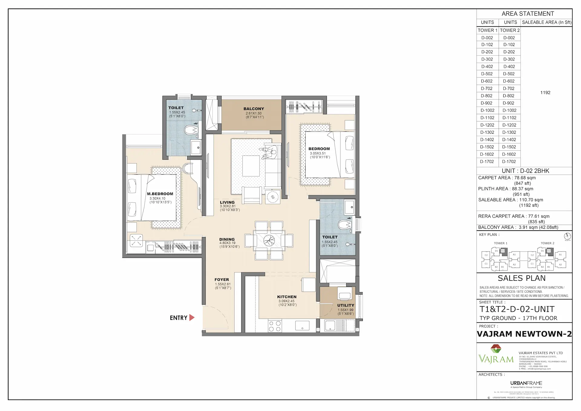 Vajram Newtown - II | Thanisandra Main Road | Millennial Homes – II.