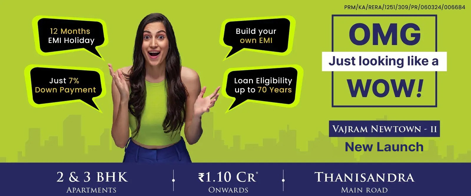 Vajram Newtown - II | Thanisandra Main Road | Millennial Homes – II.